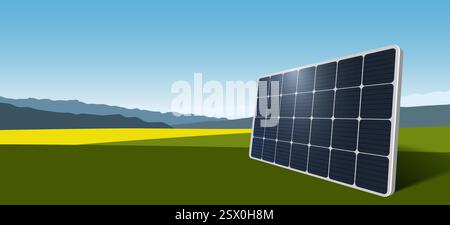cells solar panels cartoon vector illustration Stock Vector Image & Art ...
