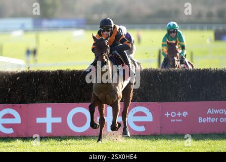 Nick Rockett ridden by Paul Townend (right) in action before going on ...