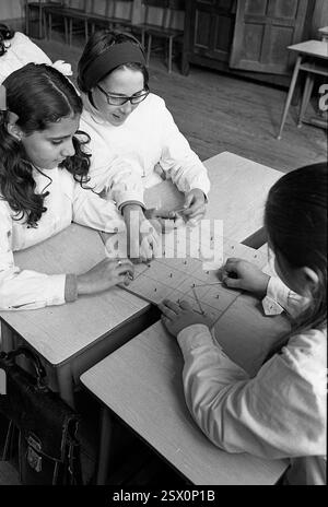 Math class at primary school, Buenos Aires, Argentina, April 16, 1968 ...