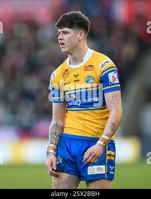 Riley Lumb of Leeds Rhinos during the Betfred Super League Round 24 ...