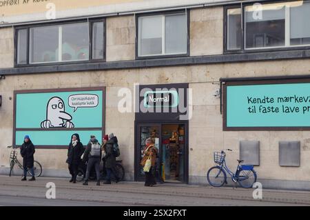 Copenhagen/ Denmark/22 FEBRUARY 2025/ Normal store shoppers in danish ...