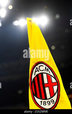 corner flag AC Milan during serie A match AC Milan vs Pisa SC - Milan ...