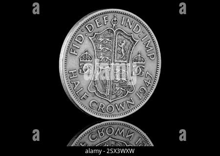 1947 King George VI Half Crown coin Stock Photo - Alamy