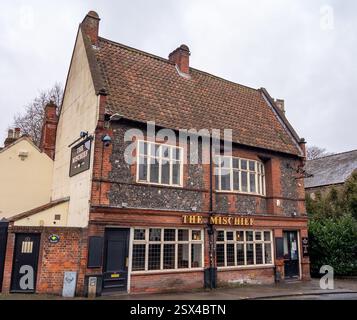 The Mischief pub, Magdalen Street, Norwich. This historical pub has ...