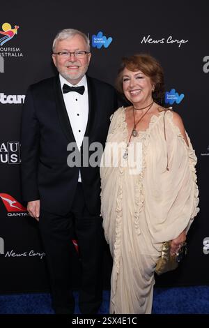Australian Ambassador to the USA Kevin Rudd (left) and NSW Treasurer ...