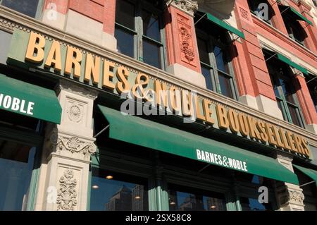 A Barnes & Noble bookstore is seen in Manhattan, New York City. (Photo ...