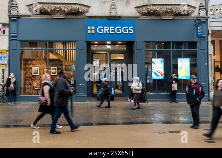 Greggs shop front view Stock Photo - Alamy