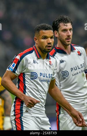 Junior Messias during the Serie A match between Milan v Genoa, in Milan ...