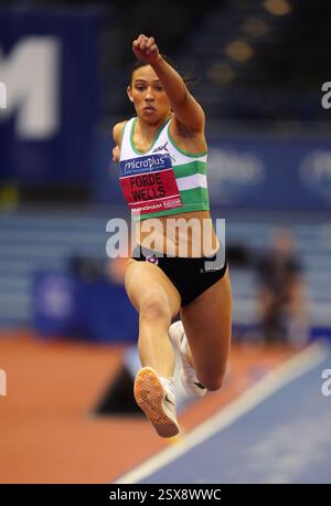 Georgina Forde Wells in action in the Womens Triple Jump at the UK ...