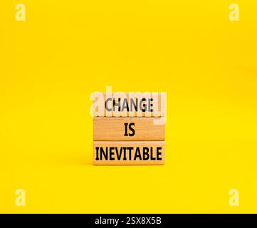 Change is coming symbol. Concept words Change and Coming on wooden ...