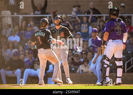 Arizona Diamondbacks' Blaze Alexander celebrates his solo home run in ...
