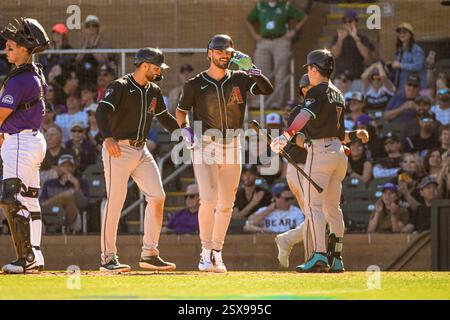 Arizona Diamondbacks' Blaze Alexander celebrates his solo home run in ...