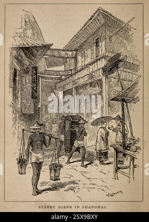 Street scene, Shanghai, China, circa 1880s Stock Photo - Alamy