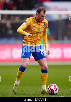 . Mansfield Town's George Maris during the Sky Bet League 2 match ...