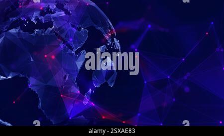Digital plexus concept image visual Stock Photo - Alamy
