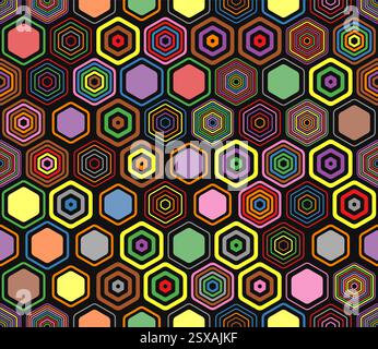 Abstract hexagonal pattern design of minimal black design template ...