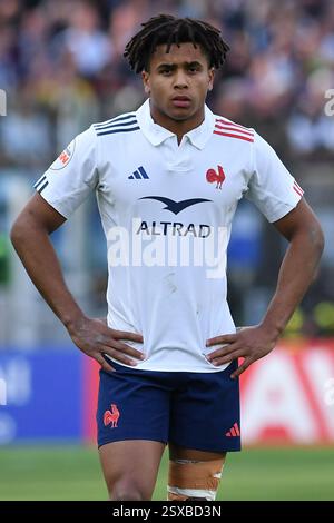 Theo ATTISSOGBE of France during the 2025 Six Nations Championship ...