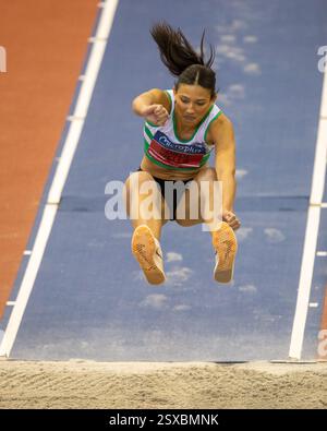 Georgina Forde Wells in action in the Womens Triple Jump at the UK ...