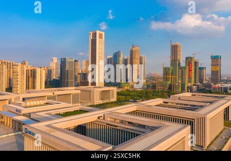 Architectural scenery of Dongping new town, Foshan City, Guangdong ...