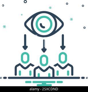 Icon for supervision, overseeing Stock Vector Image & Art - Alamy