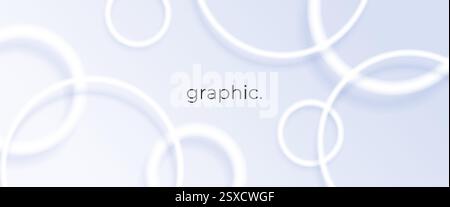 Modern 3d ring vector abstract background. Modern 3d ring composition ...