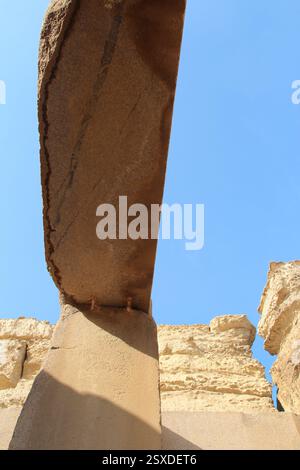 The Great Sphinx of Giza near the Great Pyramid of Giza, the oldest of ...