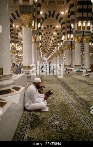 Medina, Saudi Arabia - July 3, 2024: Hajj and Umrah pilgrims and doves ...