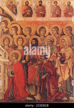 DUCCIO di Buoninsegna (b. ca. 1255, Siena, d. 1319, Siena) Pentecost 1308-11 Tempera on wood, 37 ...