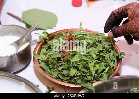 Indian Hindu Traditional Pooja Its Call Satya Narayan Pooja Photography ...