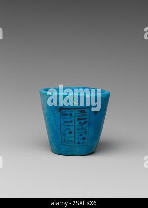 Cup of Nesikhonsu, Third Intermediate Period, 990–969 B.C., faience ...