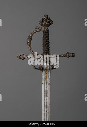 This 16th-century sword guard, designed by Kaneie, depicts Daruma ...