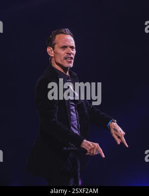 Singer Marc Anthony performs in concert during the 64th Viña del Mar ...