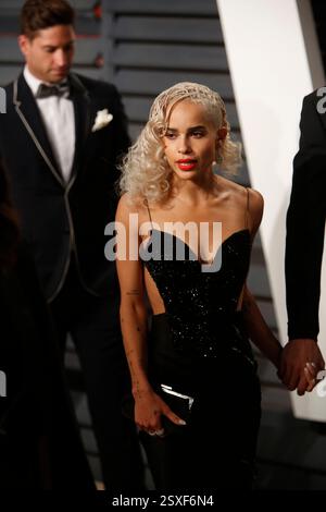 Zoe Kravitz arrives at the Vanity Fair Oscar Party on Sunday, March 2 ...