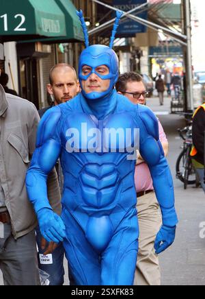 Actor Peter Serafinowicz was in costume on the set of the new movie ...