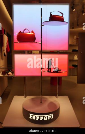 A TRENDY SHOWCASE OF FERRARI FASHION BOUTIQUE Stock Photo - Alamy