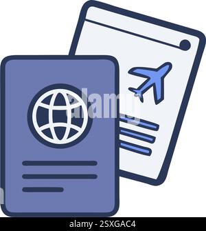 Student Visa Immigration Academic Permit Stock Vector Image & Art - Alamy