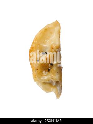 One fried gyoza dumpling isolated on white Stock Photo - Alamy