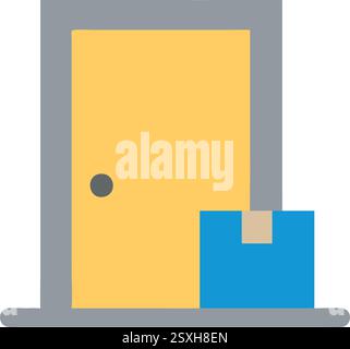 Special Delivery Doorstep Package Shipping Stock Vector Image & Art - Alamy