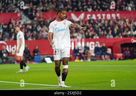 Loic Bade of Sevilla FC in action during the Spanish league, LaLiga EA ...