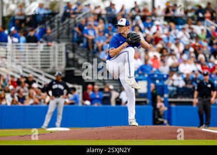 Toronto Blue Jays pitcher Easton Lucas delivers during first inning of ...