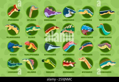 Prehistoric dinosaurs and reptiles infographic. Cartoon dino animals ...