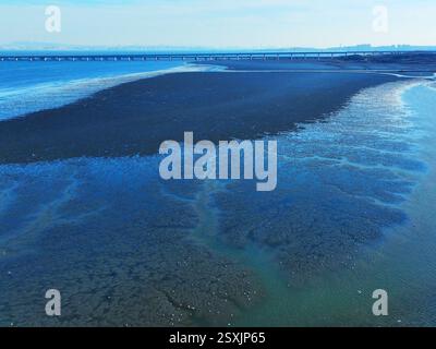 Photo taken on Feb 24, 2021 shows the sunset above city , in Zagreb ...