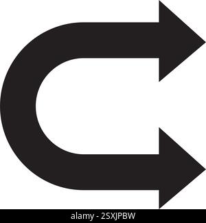 Double arrow icon. Dual sign. Navigator button. Cursor symbol. Simple ...