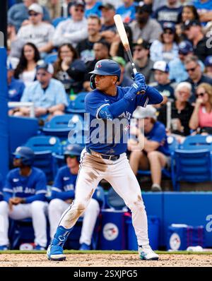 Toronto Blue Jays' Andres Gimenez in action during a baseball game ...