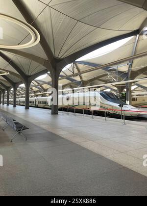 Trains station of haramain high speed railway. this photo was taken ...