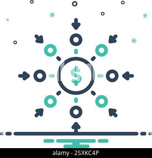 Icon for centralized finance, centralized Stock Vector Image & Art - Alamy