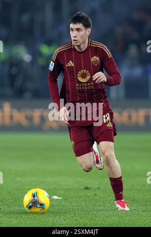 as roma fans during AS Roma vs AC Milan, Italian soccer Serie A match ...