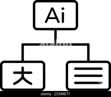 Generative AI translation data icon Stock Vector Image & Art - Alamy