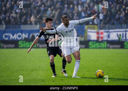 Maximo Perrone of Como 1907 and Nicolo' Rovella of S.S. Lazio are in ...