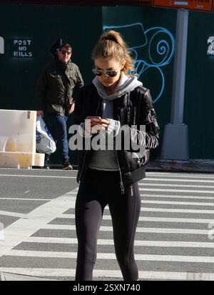 Model Gigi Hadid, out and about in NoHo, New York City on September 13 ...